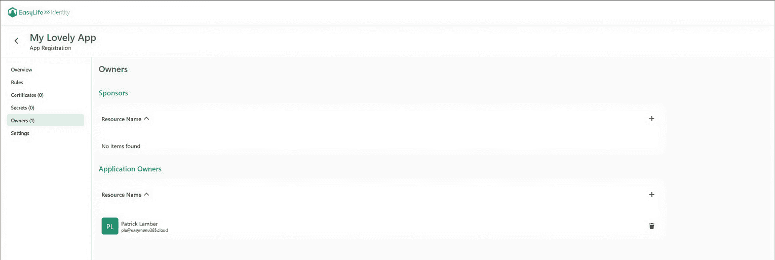 EasyLife 365 - Assigning App Ownership and Avoiding Shared ...